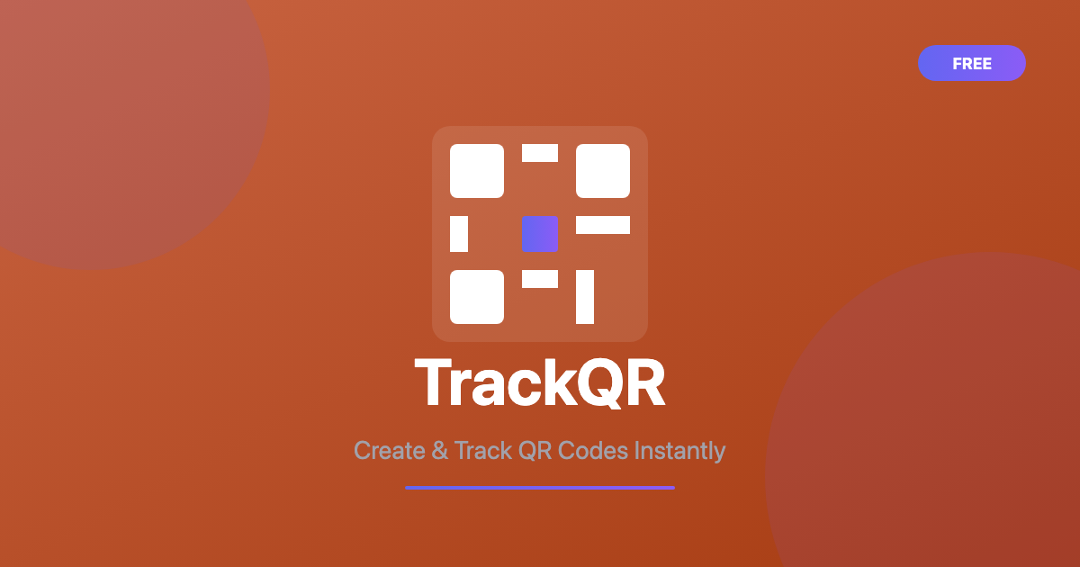 TrackQR - Free QR Code Generator | Create & Track QR Codes Instantly